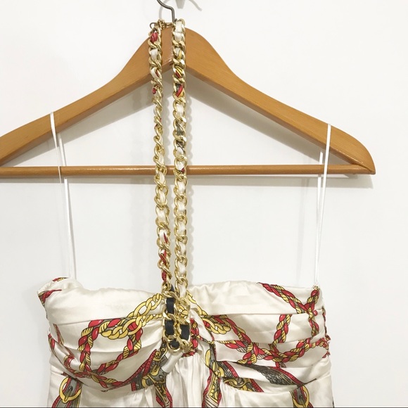 Cache | Tops | Cache Chain Detail Halter Top | Poshmark